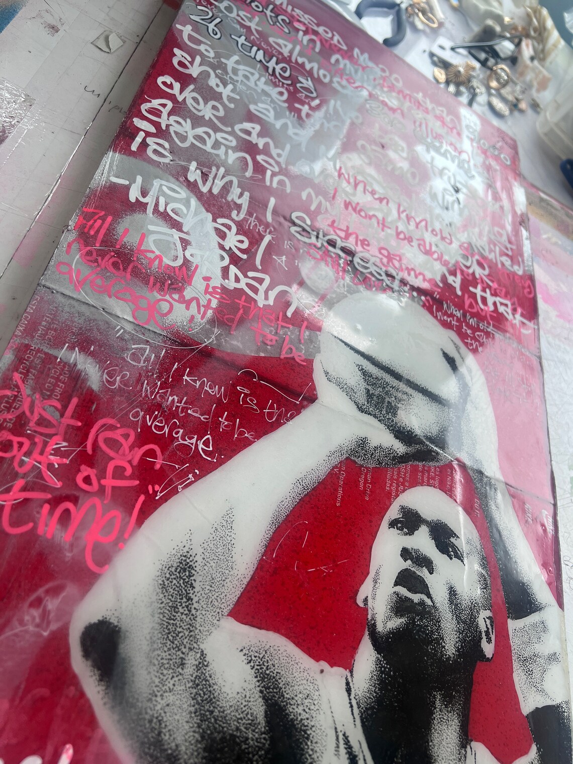 Original Hand Drawn Michael Jordan on a Nike Shoe Box - Etsy