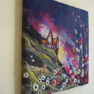 Filz-Bild. Nacht-Landschaft. | Etsy