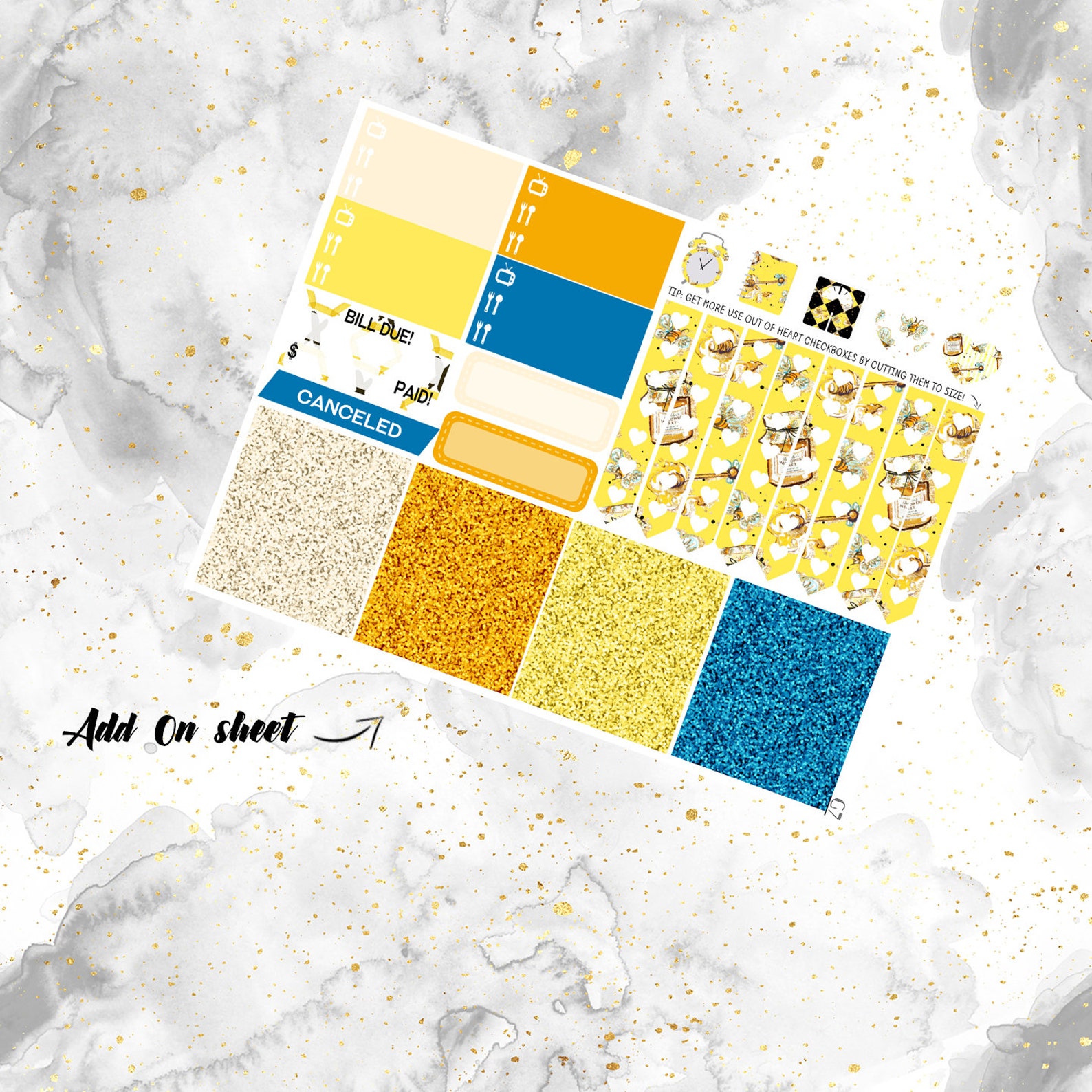 You're Bee-utiful Kit for Erin Condren and Happy Planners - Etsy