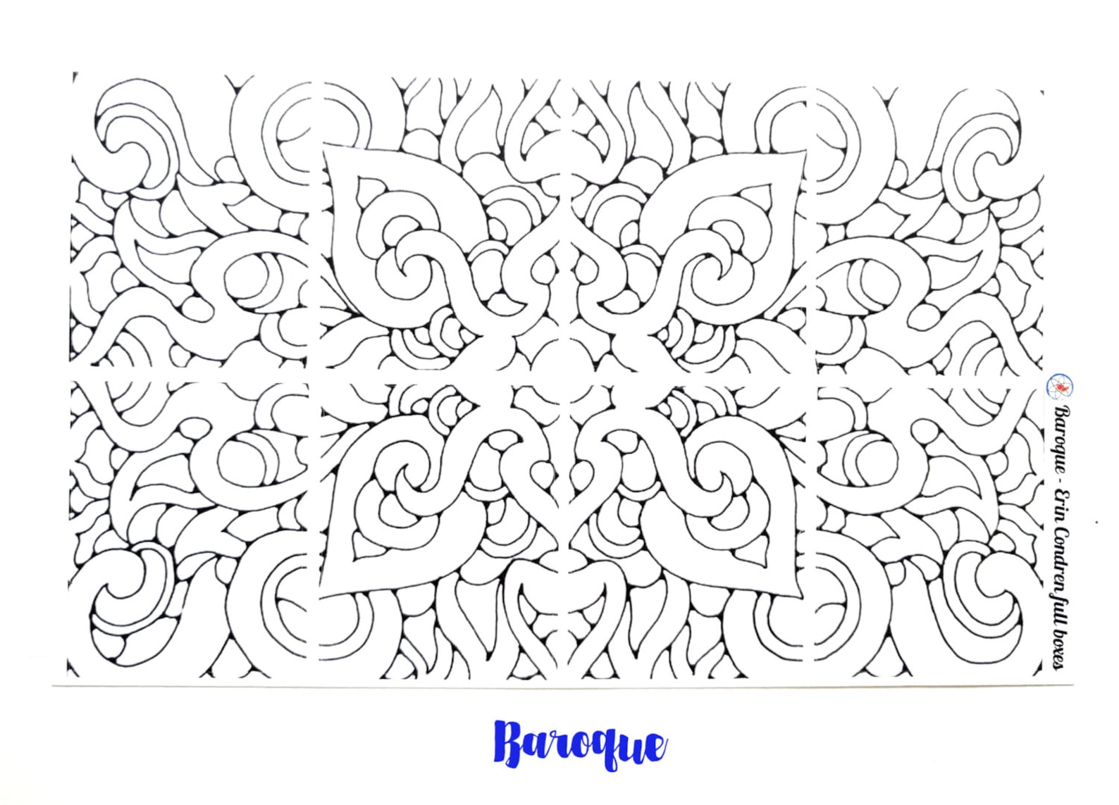 More Inside Coloring Page Full Boxes pt 2 for Erin Condren | Etsy