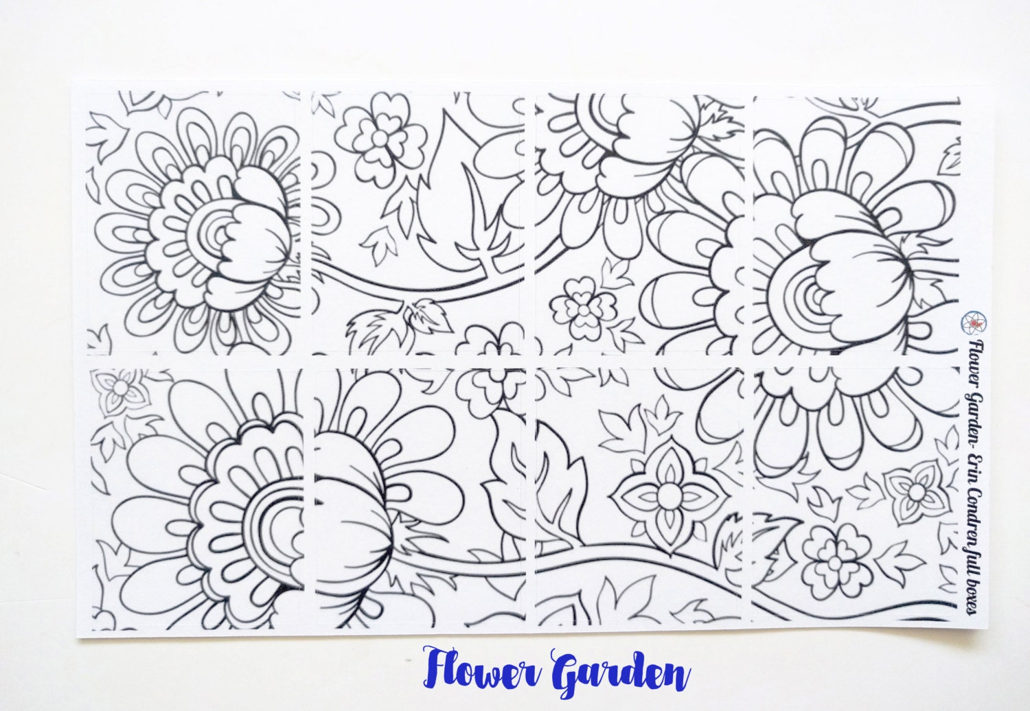 More Inside Coloring Page Full Boxes pt 2 for Erin Condren | Etsy