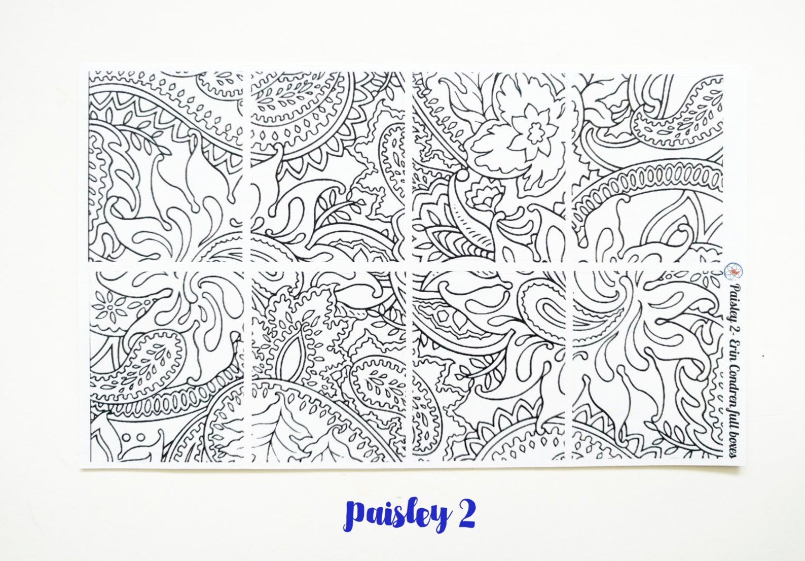 More Inside! Coloring Page Full Boxes (pt 1) for Erin Condren and Happy ...