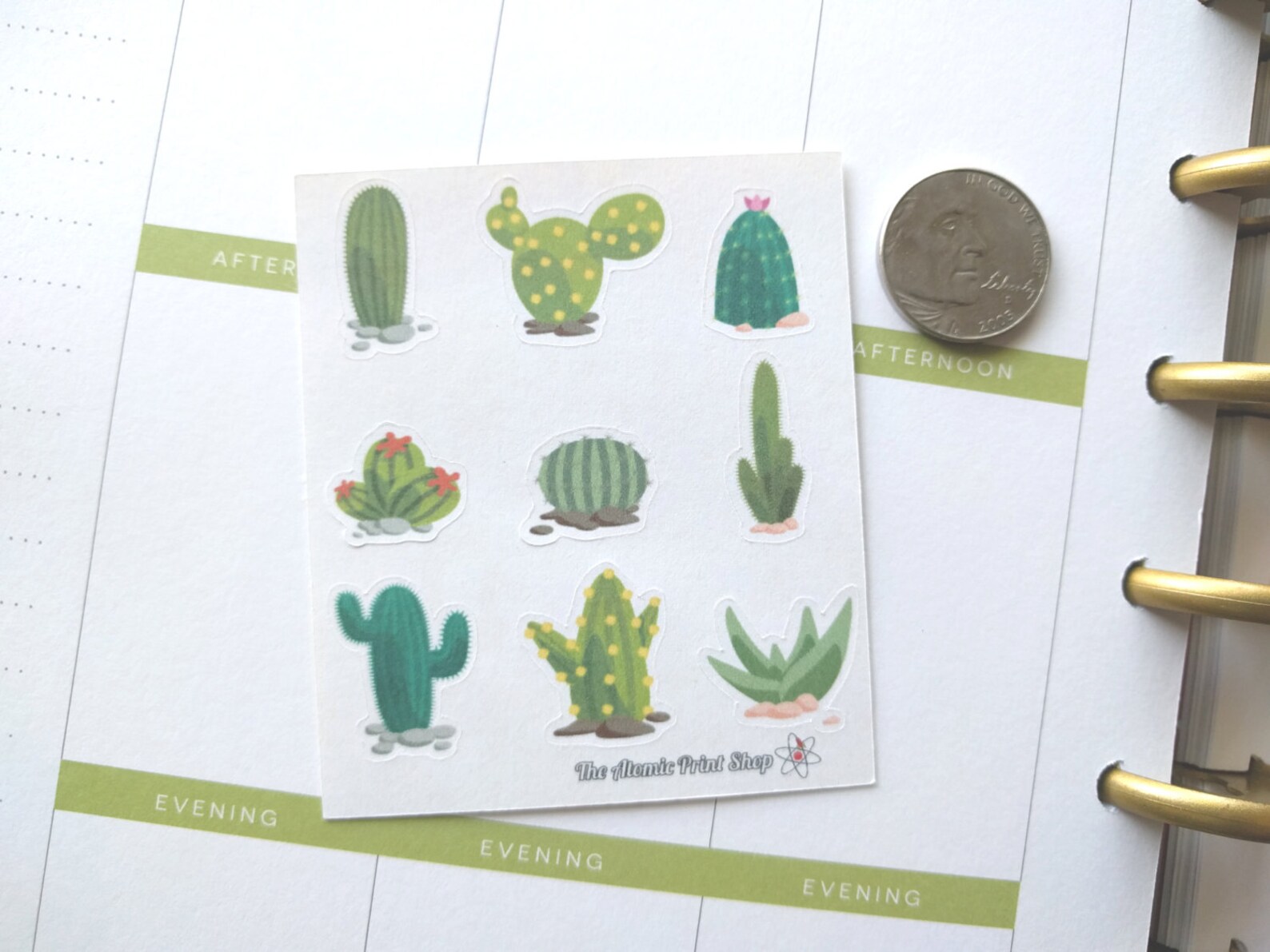 ONE DOLLAR DEAL: Cactus Deco Stickers for Scrapbooking Erin - Etsy