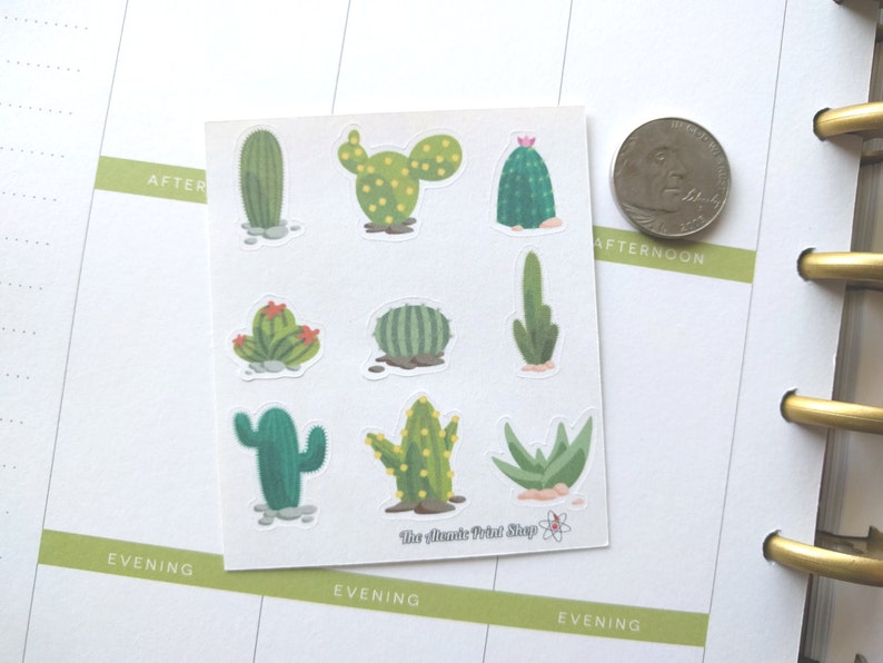 ONE DOLLAR DEAL: Cactus Deco Stickers for Scrapbooking Erin - Etsy