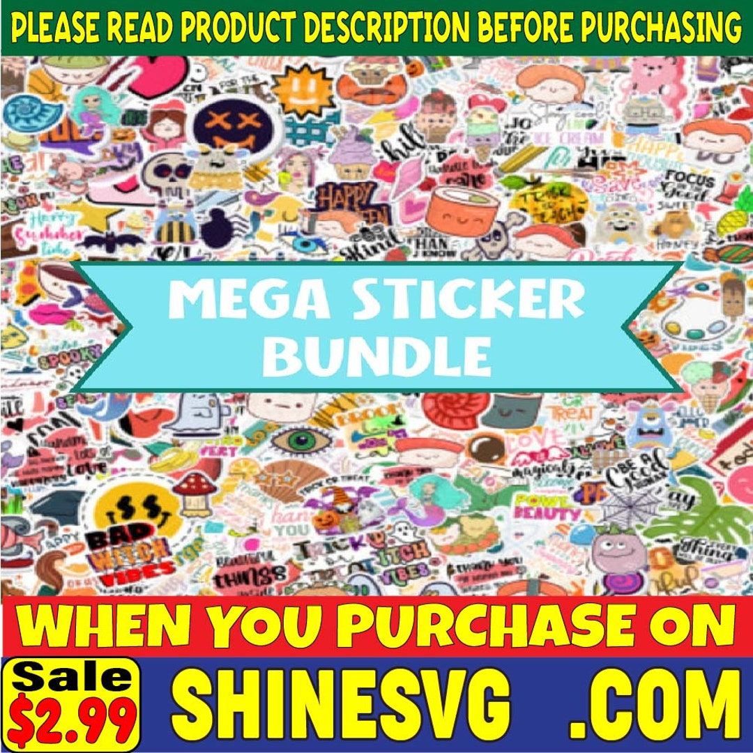 20000 SVG Sticker Bundle, PNG Printable Stickers,digital Sticker Pack ...