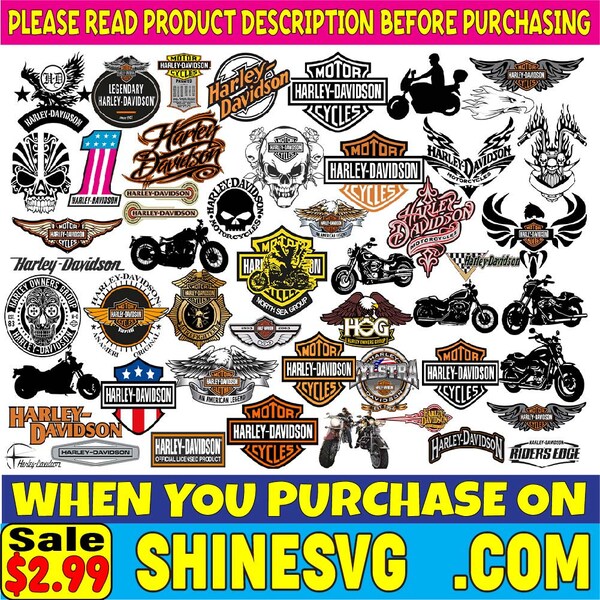 Harley davidson logo png - Etsy.de