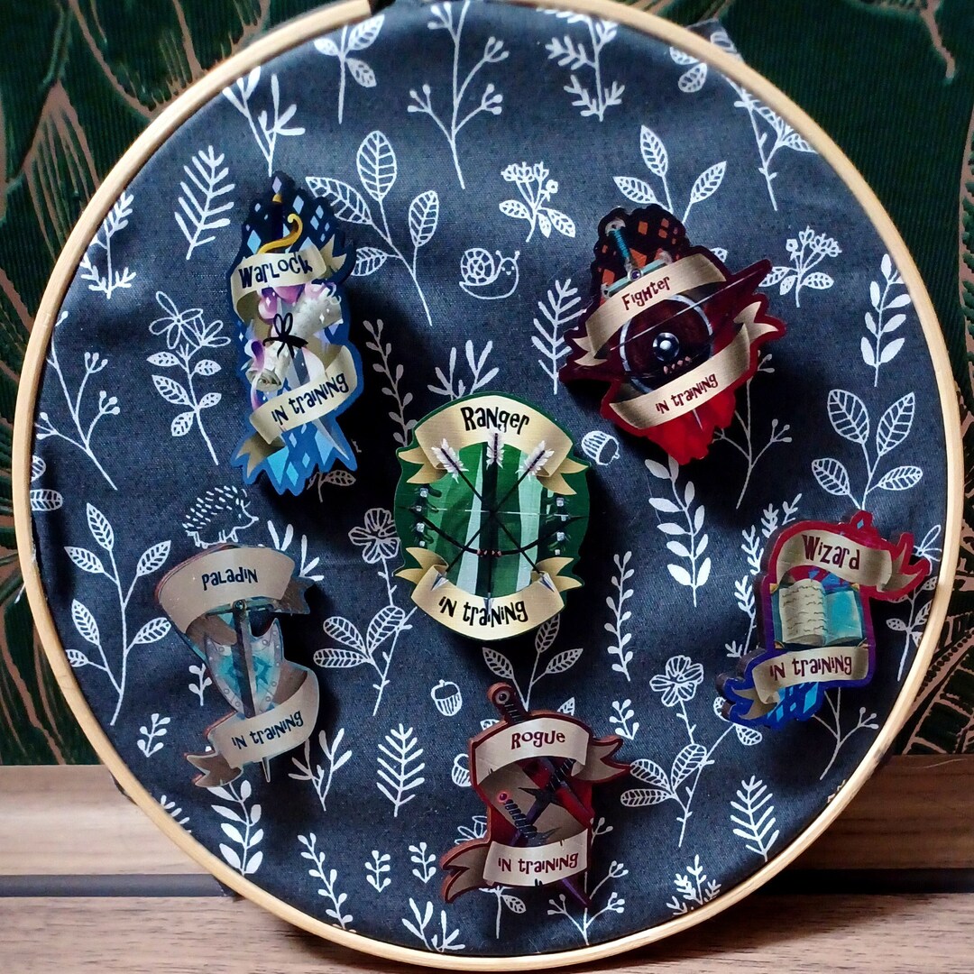 TTRPG DND Class "in Training" Badge (end of Line) - Etsy