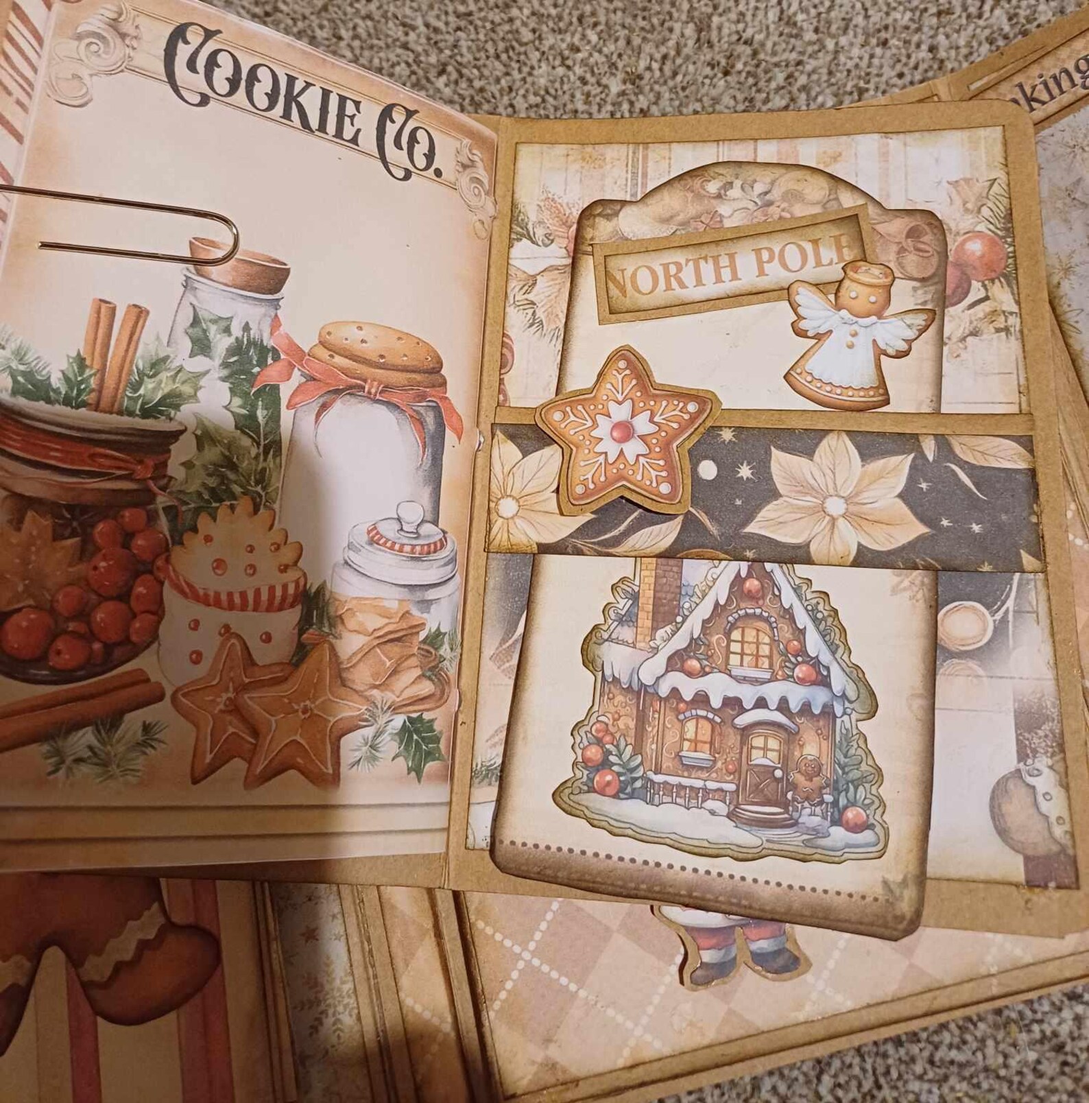 Gingerbread Folio, Mini Journal, Junk Journal, Notebook, Diary ...
