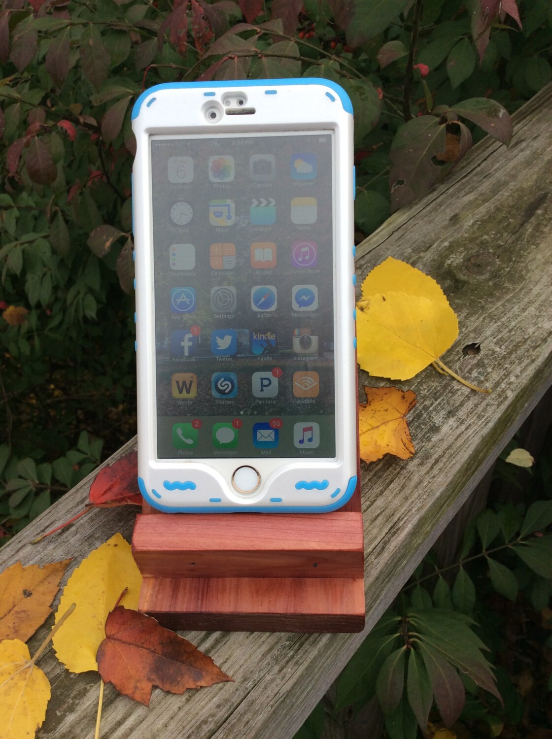 Rustic Wooden Cell Phone Holder Cell Phone Prop Cell Phone - Etsy