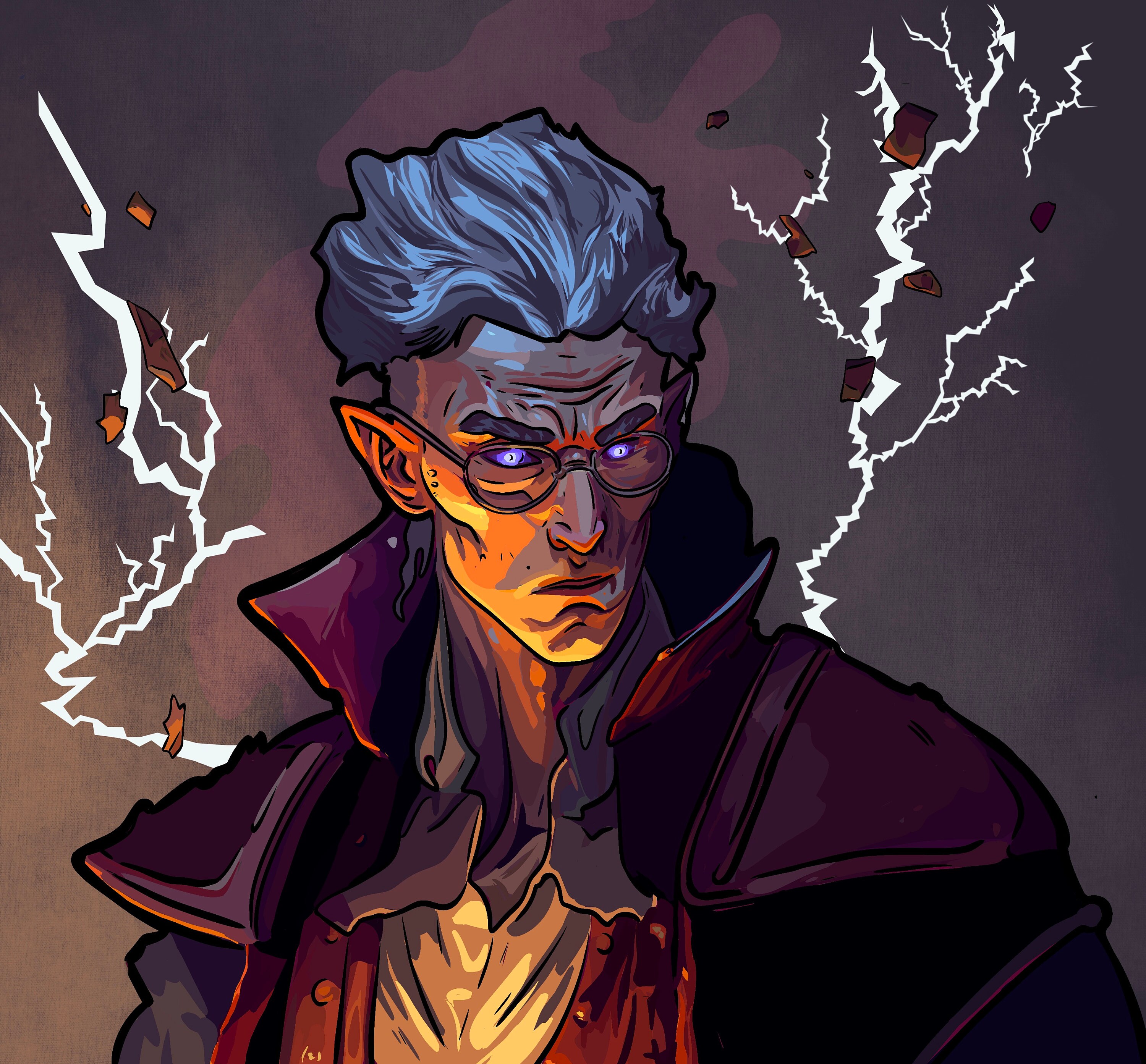 D&D Elemental Summoner Art Print Digital Design Custom Order Nerdy Gift ...