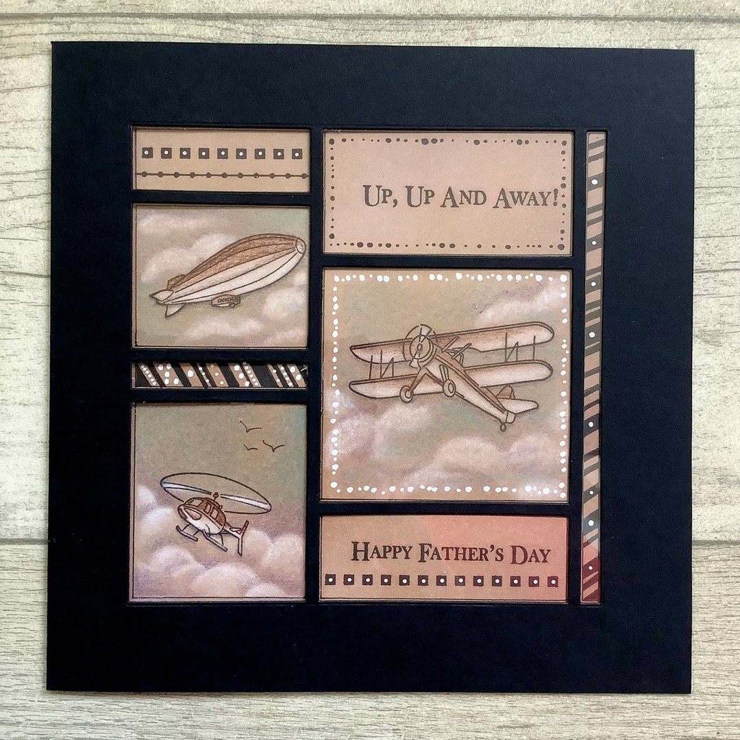 Handmade Father’s Day Card Aviation Themed Aperture - Happy Father’s ...