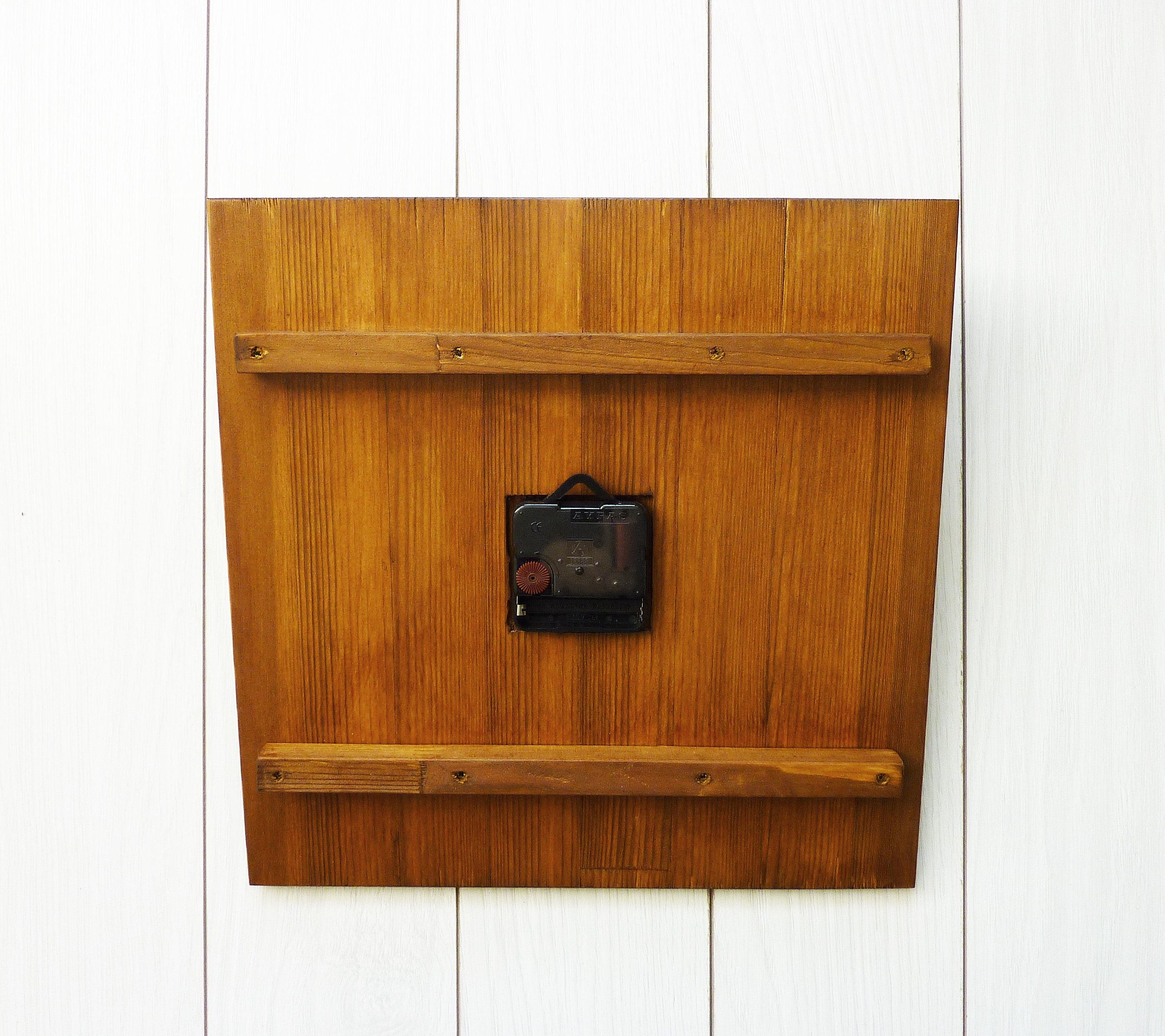 Large Wooden Wall Clock.oversize Square Wall Clocк.modern Clock..home ...