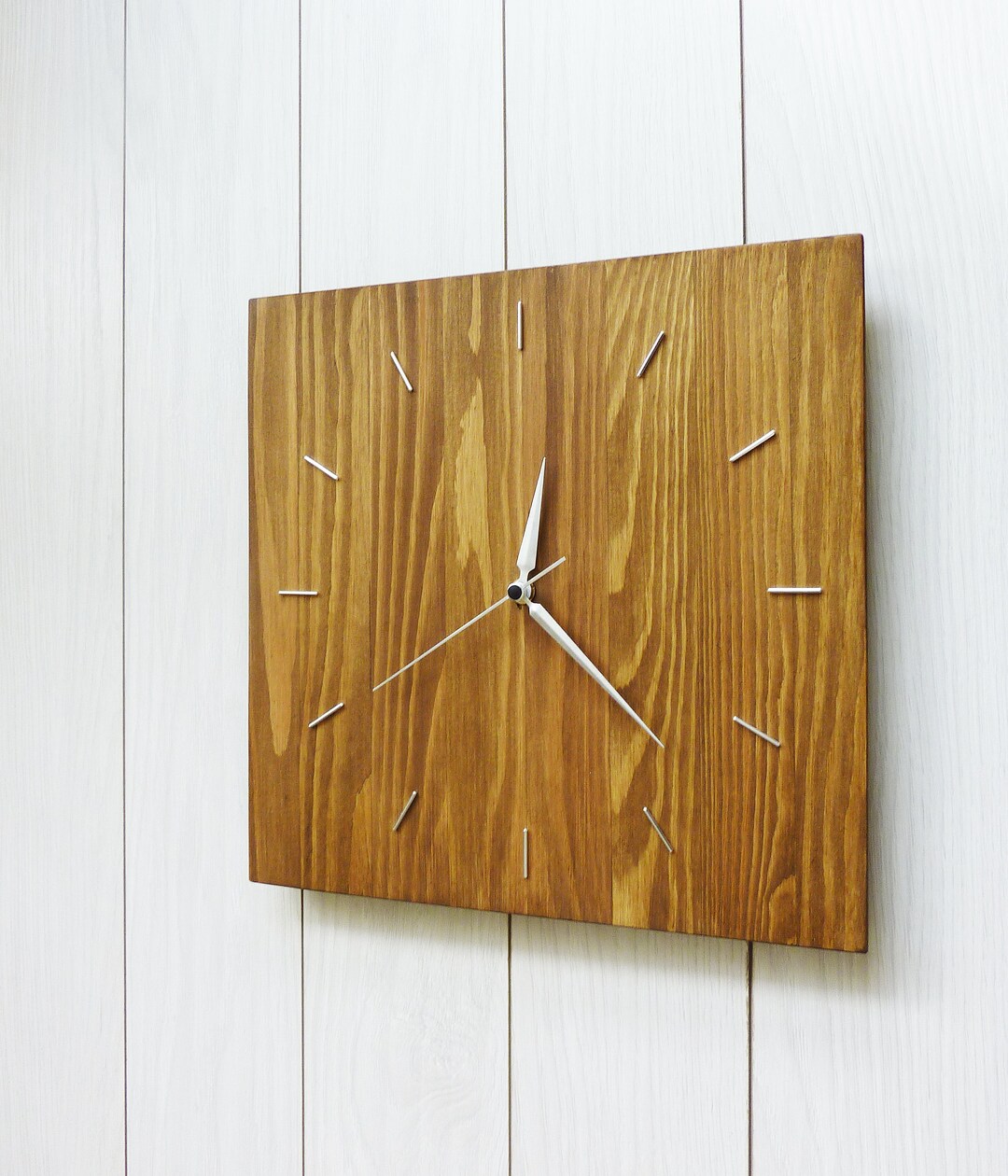 Oversize Wall Clocк.large Wooden Wall Clock.modern Clock.home Gift.wall ...