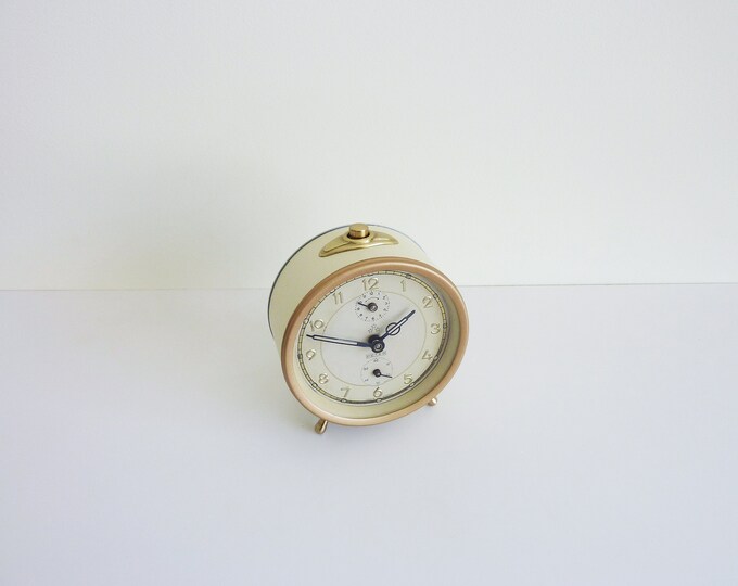 Working Beautiful Antique German Alarm Clock Peter.rare German Clock ...