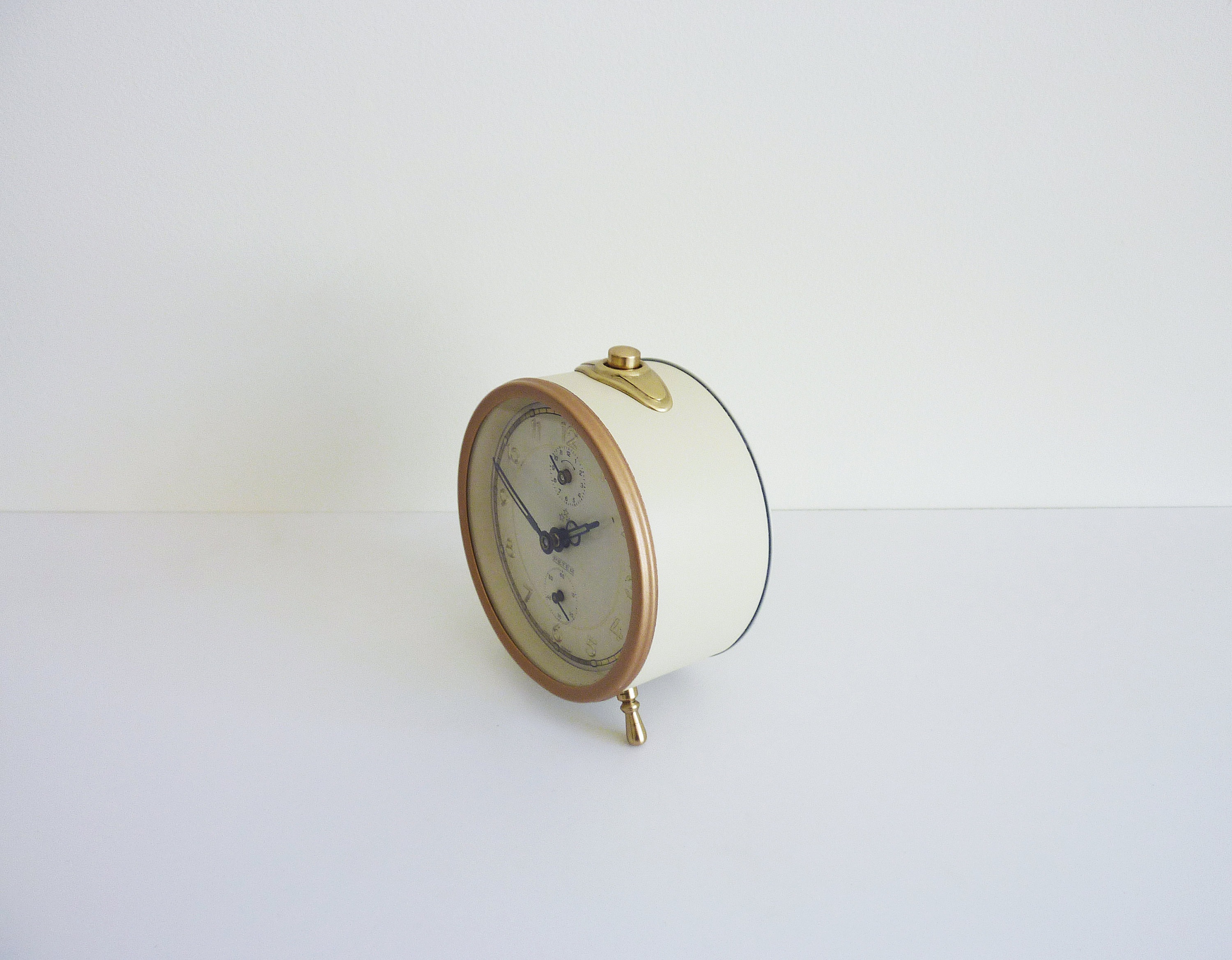 Working Beautiful Antique German Alarm Clock Peter.rare German Clock ...