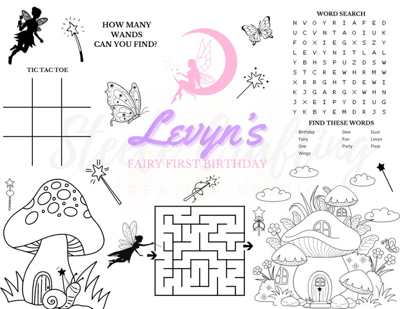 Custom Activity Sheet - Etsy