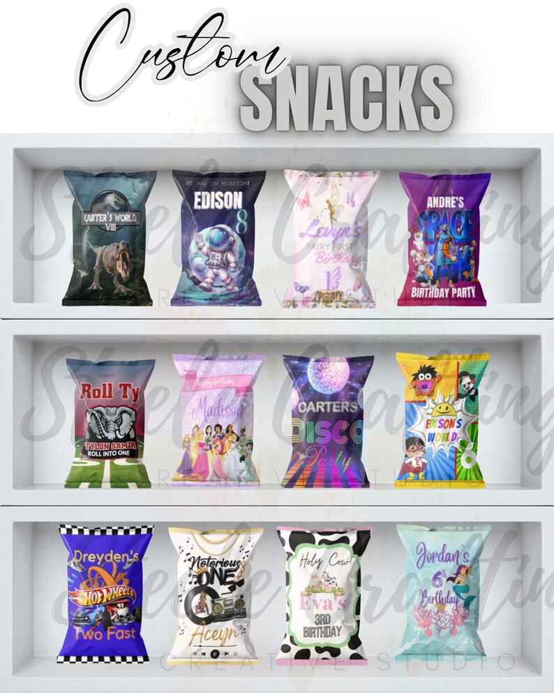 Custom Chip Bags - Etsy