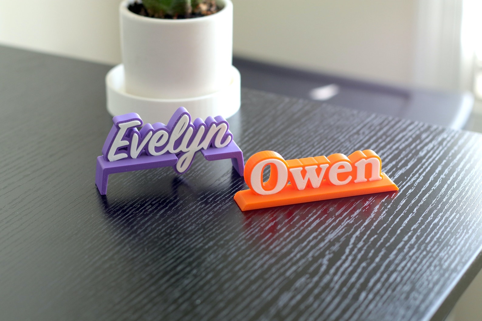 Desk Name Plate, 3D, Multi-color, Custom Made, Desk Accessories, Office ...