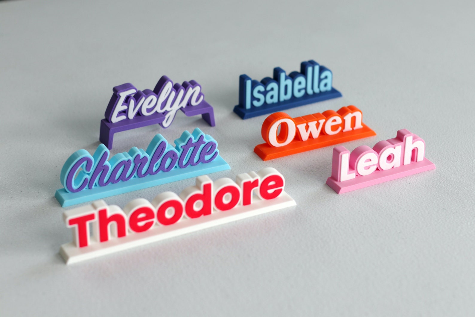 Desk Name Plate, 3D, Multi-color, Custom Made, Desk Accessories, Office ...