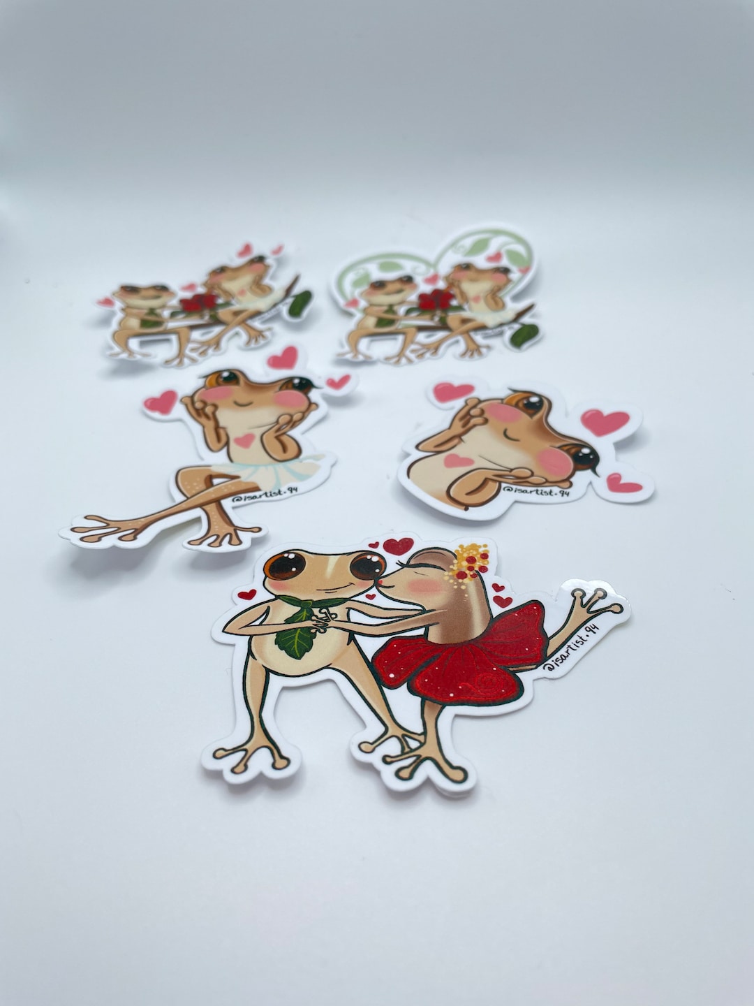 Coquí Frog 5 Stickers Collection Valentines Day - Etsy