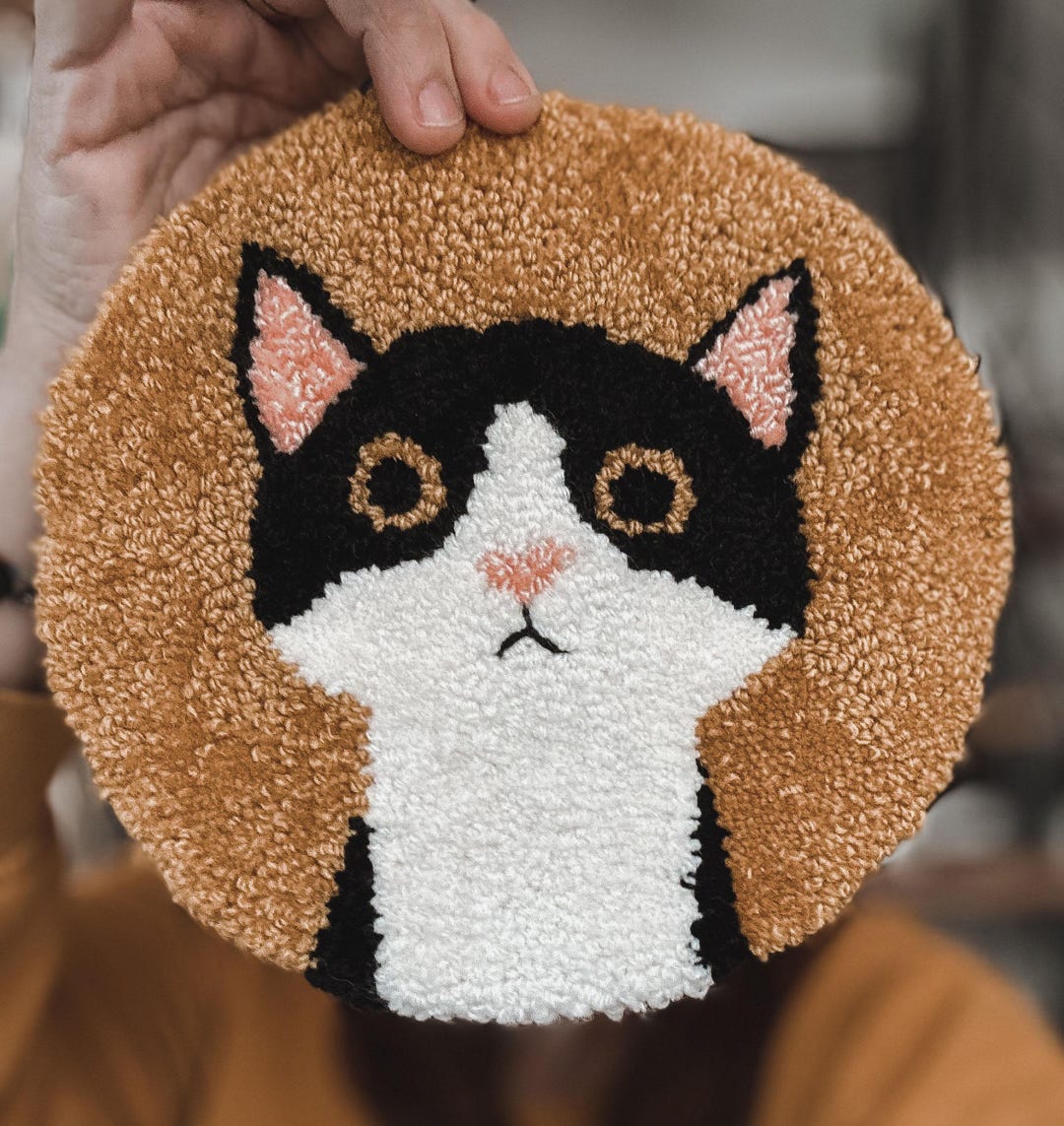 Cat Pattern Diagram With Punchneedle Tips - Etsy