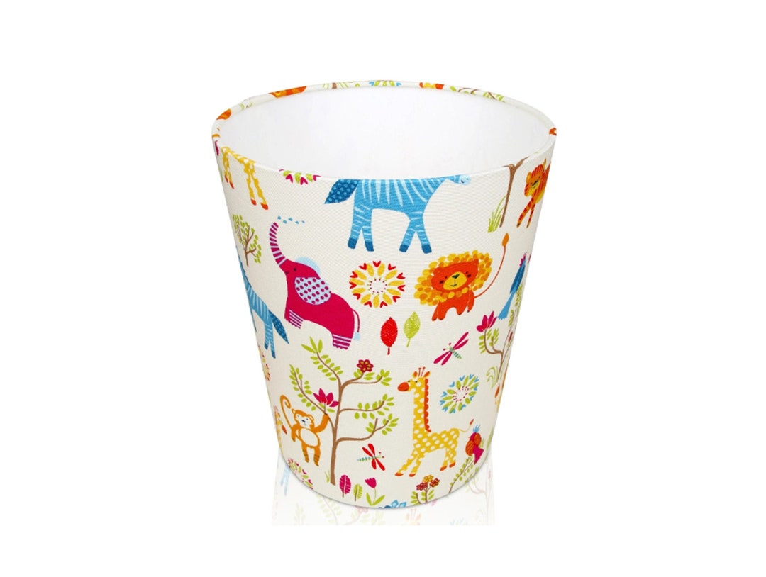 Children's Nursery Jungle Boogie Animals Design Decorative Waste Paper ...