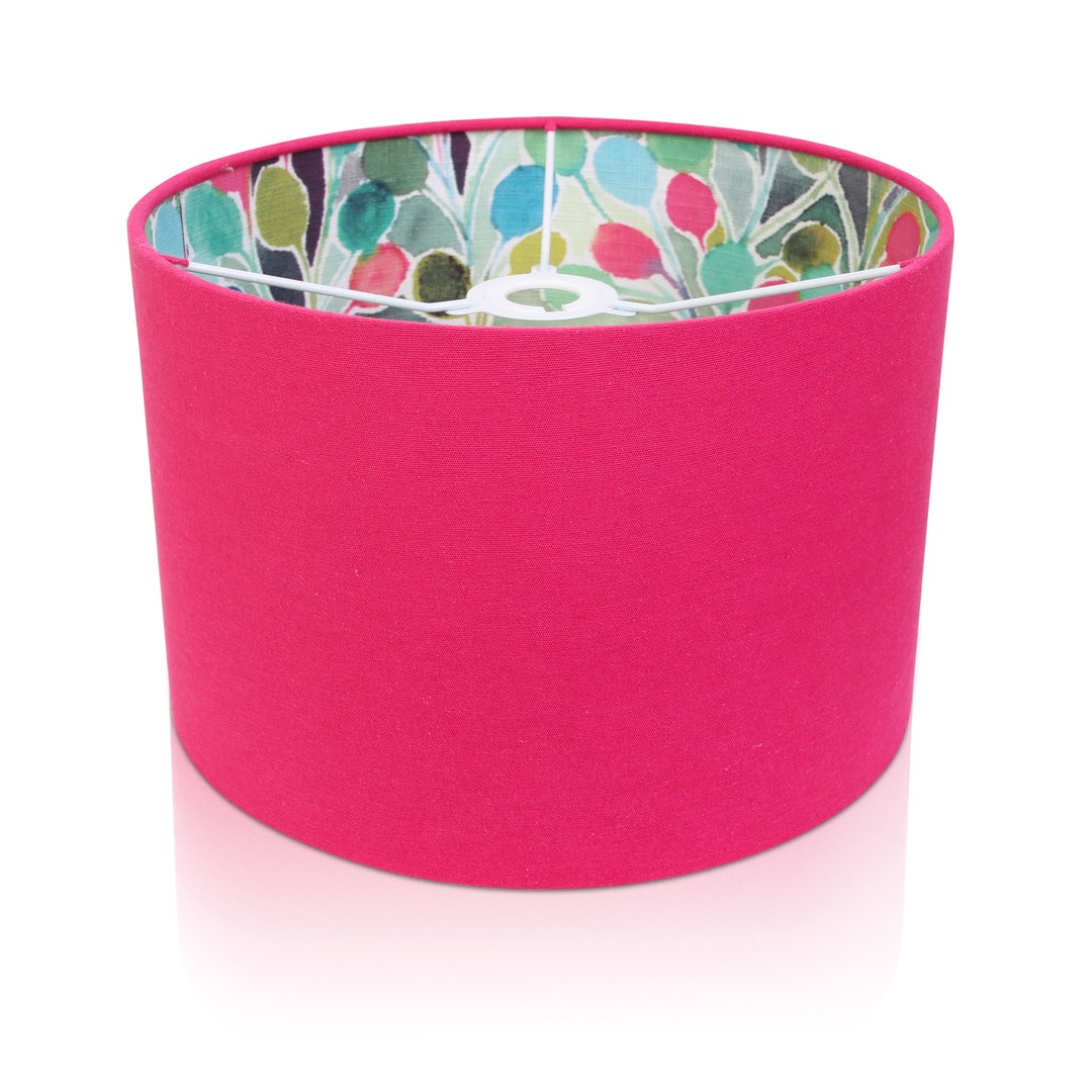 Pink Cerise With Mardy Gras Colourful Flower Interior Abstract Drum ...