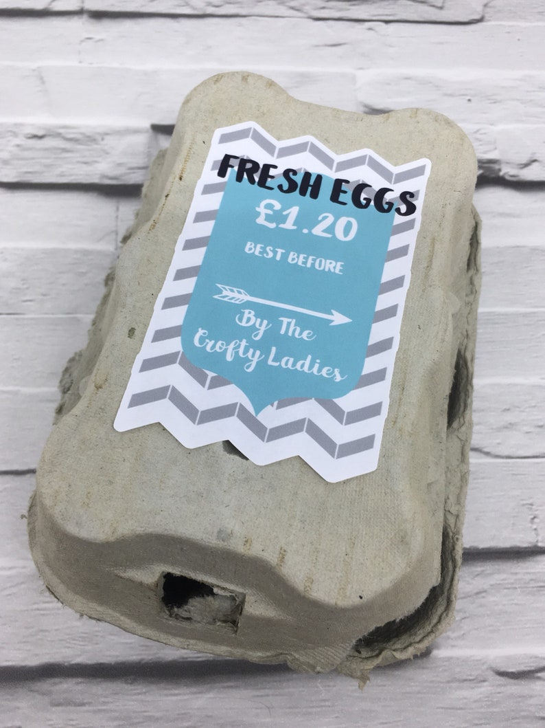 Personalised Egg Box Labels Custom Egg Carton Sticker Fresh - Etsy