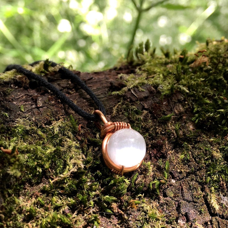 Selenite Necklace - Etsy