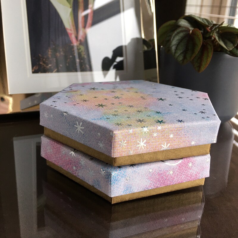 Hexagon Box - Etsy