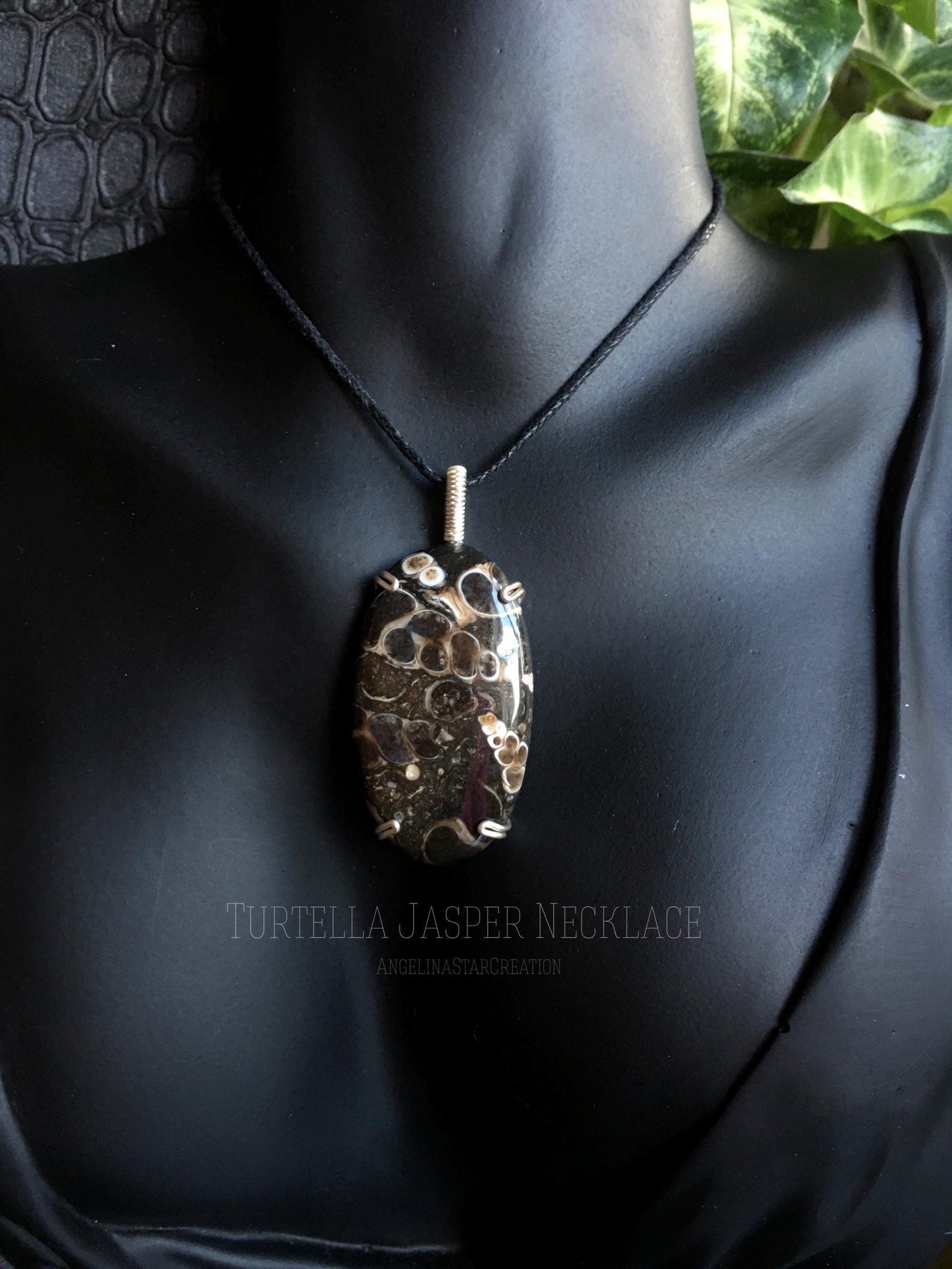 Oval Turtella Jasper Necklace: Pendants, Jewelry Gifts - Etsy