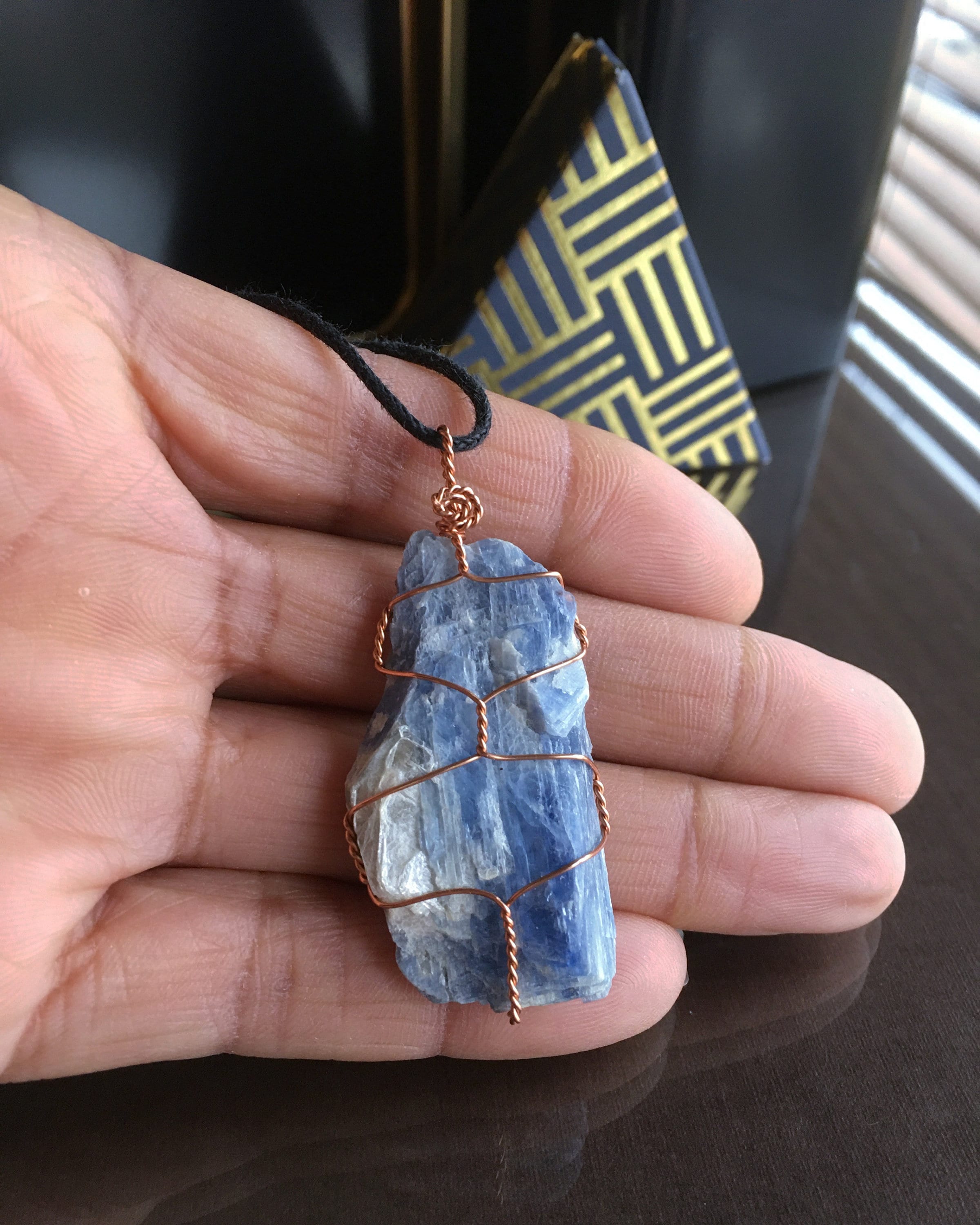 Kyanite Necklace Kyanite Jewellery Kyanite Gifts Blue | Etsy