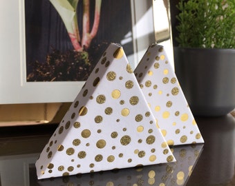 Small Handmade Gift Box Triangle Gift Box Gift Boxes - Etsy