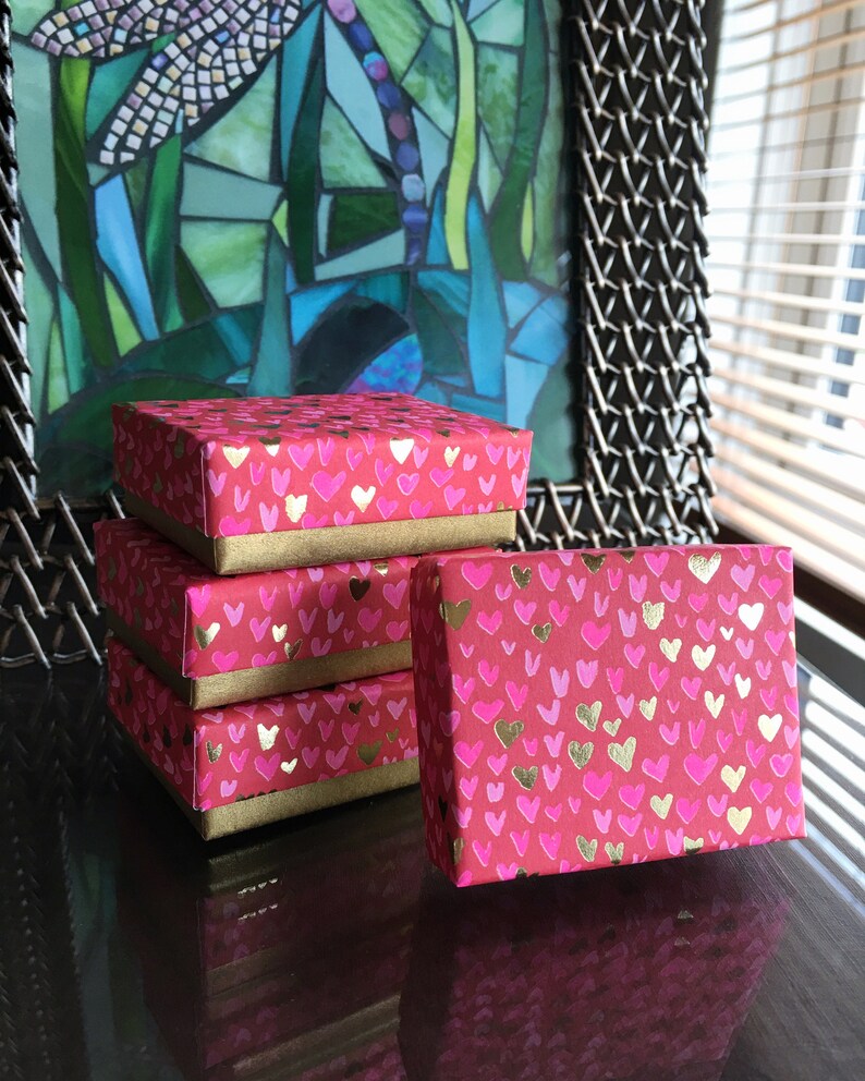 Small Handmade Gift Box Gift Box with Lid | Etsy