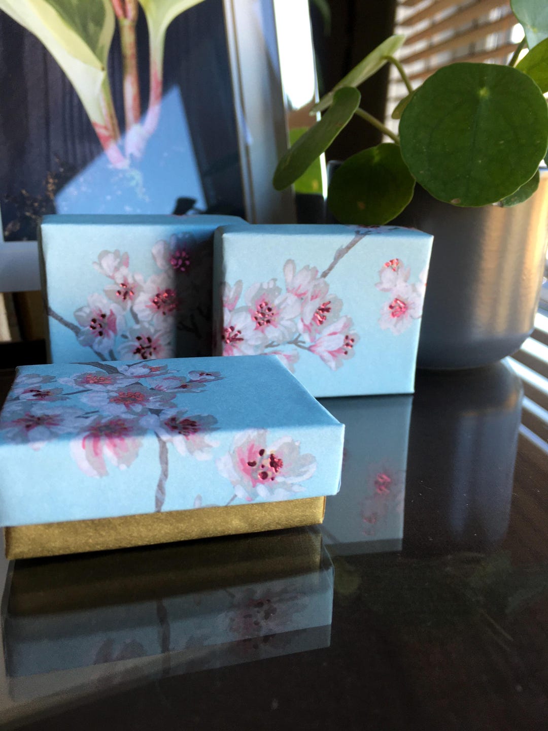 Handmade Cherry Blossom Gift Box With Lid - Etsy