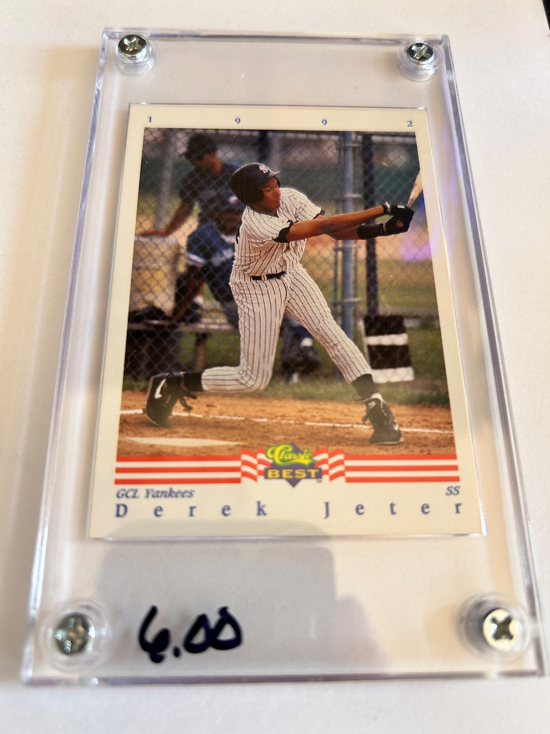 Derek Jeter Rookie Card 402 1992 Classic Best Baseball Card. Baseball Sports Card. GCL Yankees ...