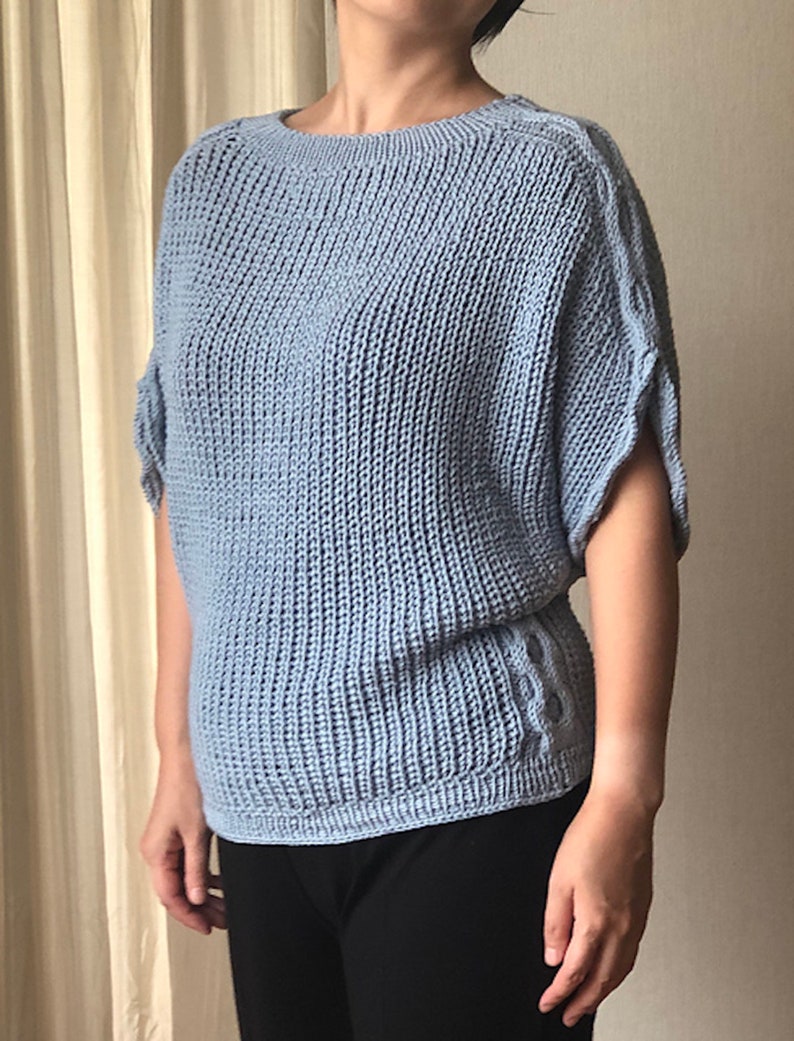 Knitting Pattern My Comfy Brioche sweater for Women - Etsy