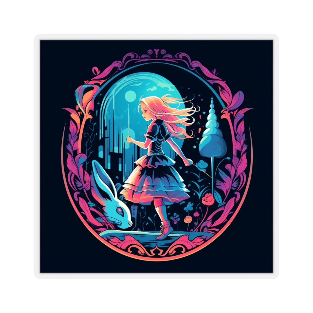 Alice in Wonderland Sticker - Etsy