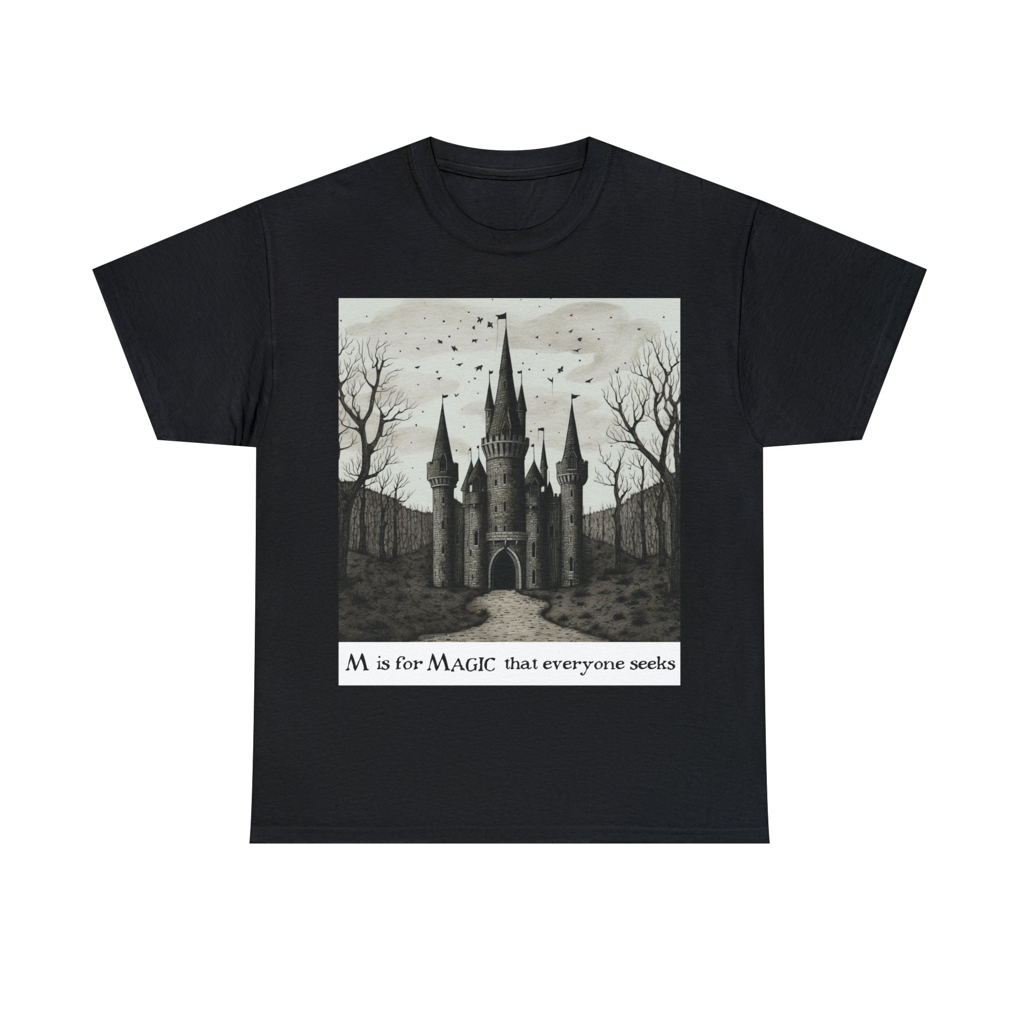 M is for Magic Tee | Macabre Alphabet Shirt | 100% Cotton - Etsy