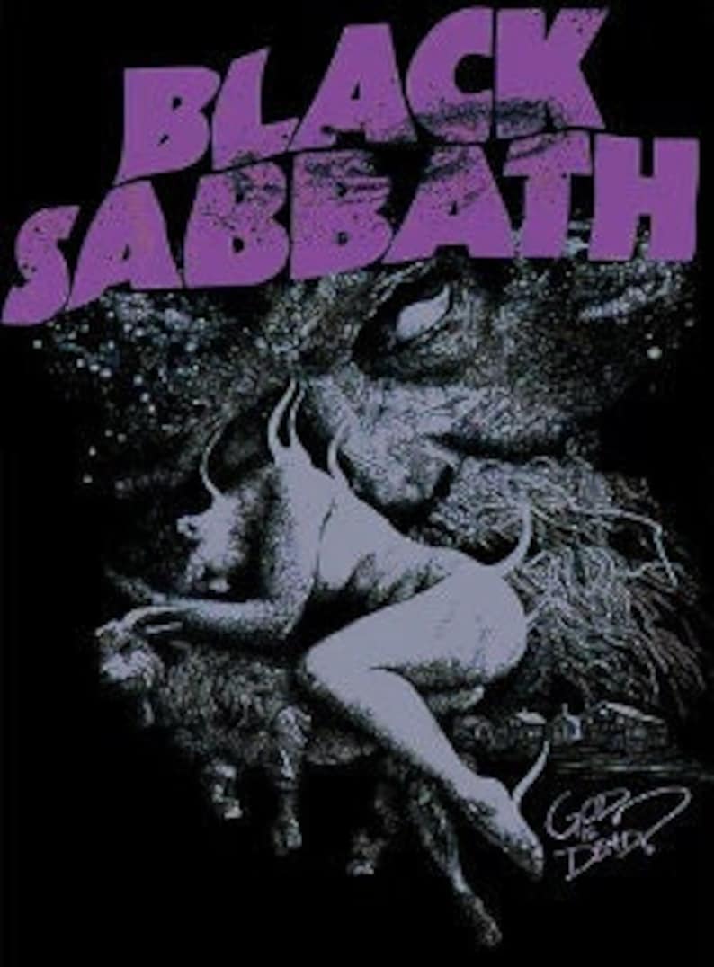 Black Sabbath High Quality Canvas Painting 15.74 X - Etsy