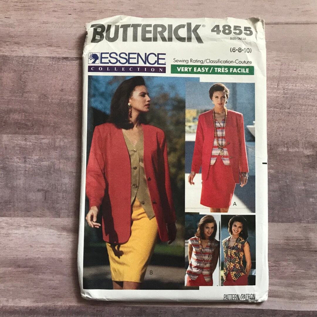 Women's Suit Pattern. Essence Collection by Butterick, Pattern 4855 ...