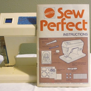 Vintage 1976 Mattel Sew Perfect Child's Sewing Machine - Etsy