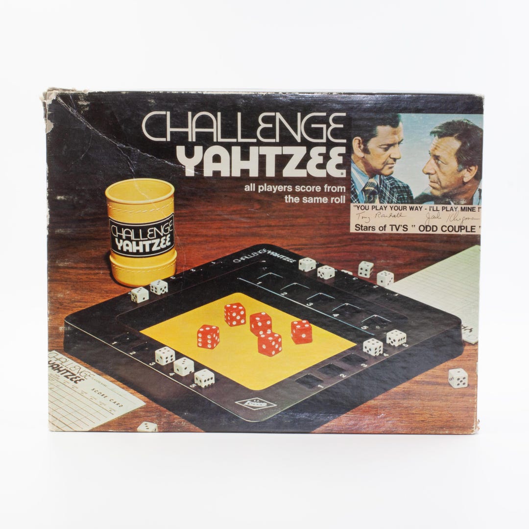 Vintage Yahtzee Game | Classic Dice Game | Retro Family Game Night ...