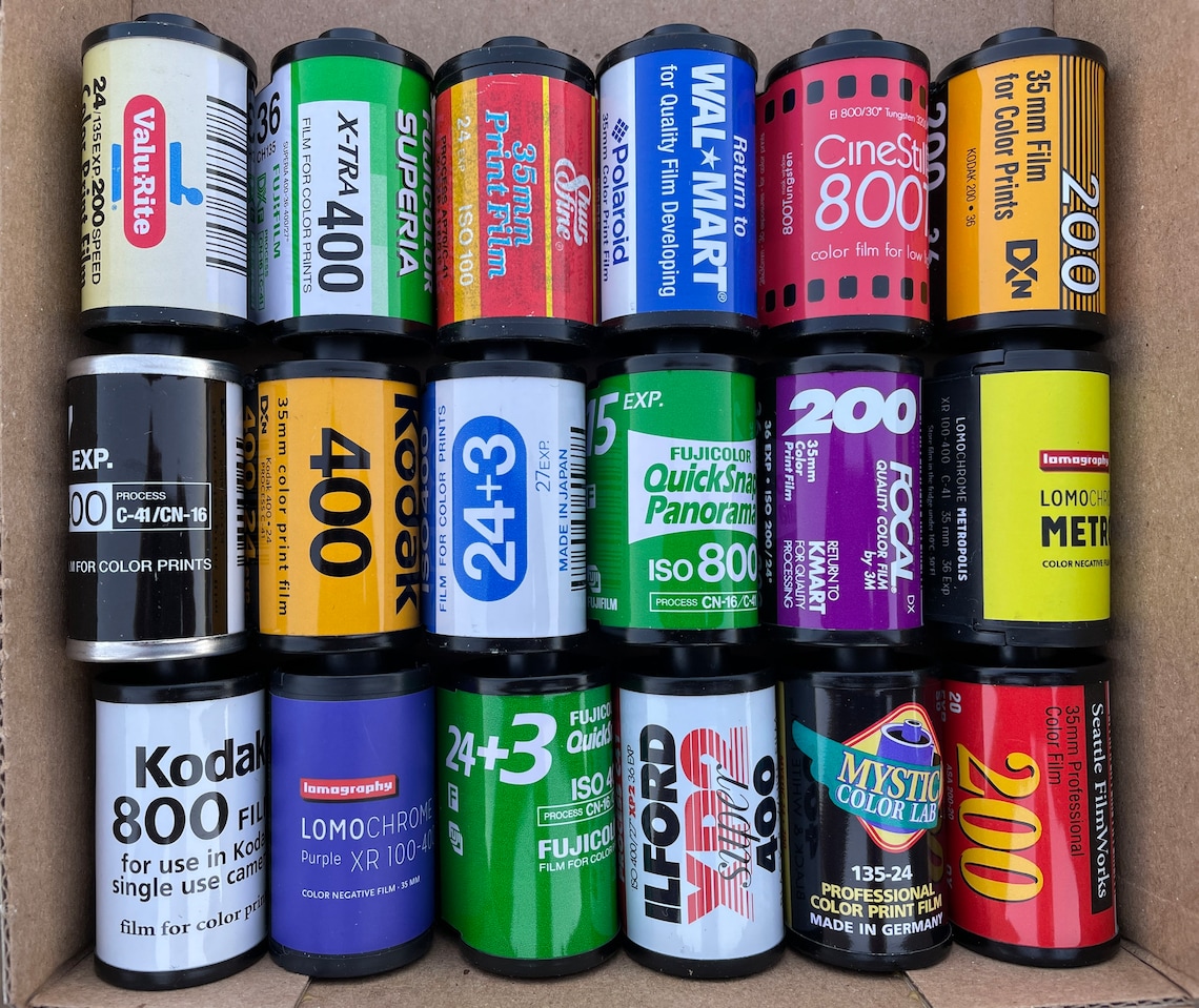 35mm Film Cartridges, Empty, Used, Film Canisters, Lot of 20, Ships ...