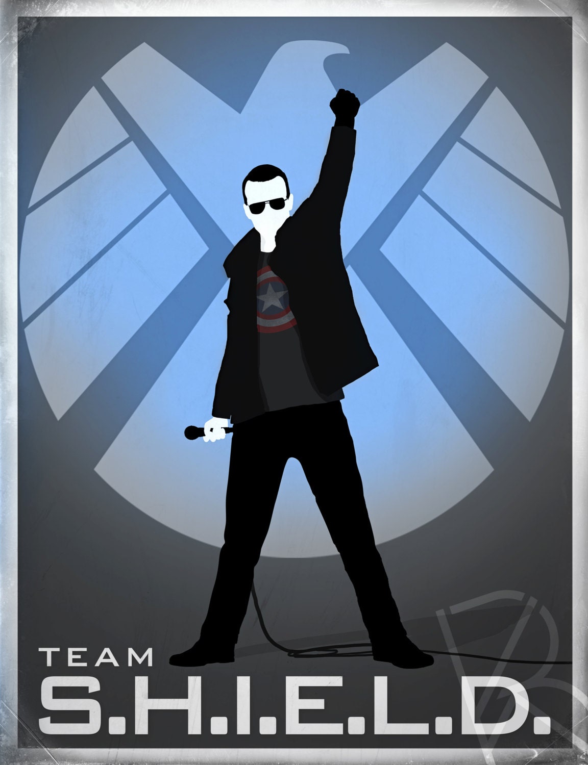AGENTS of S.H.I.E.L.D. Dubsmash Inspired Poster teamshield - Etsy