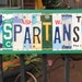 SPARTANS Michigan State Spartans License Plate Sign Tailgate or ...