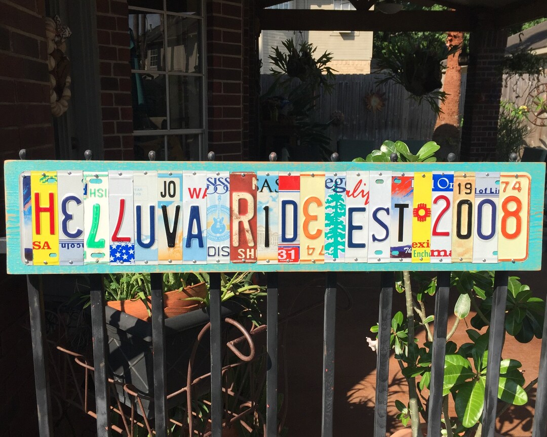 Custom 18 Letter License Plate Sign - Design Your Own Sign, Vintage ...