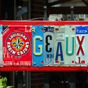 GEAUX ULL / University of Louisiana-lafayette License Plate - Etsy