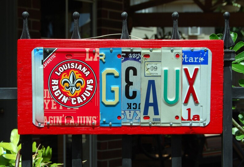 GEAUX ULL / University of Louisiana-lafayette License Plate - Etsy