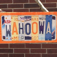 Oklahoma Sooners , OU License Plate Inlaid Mirrored Car Tag Licensed ...